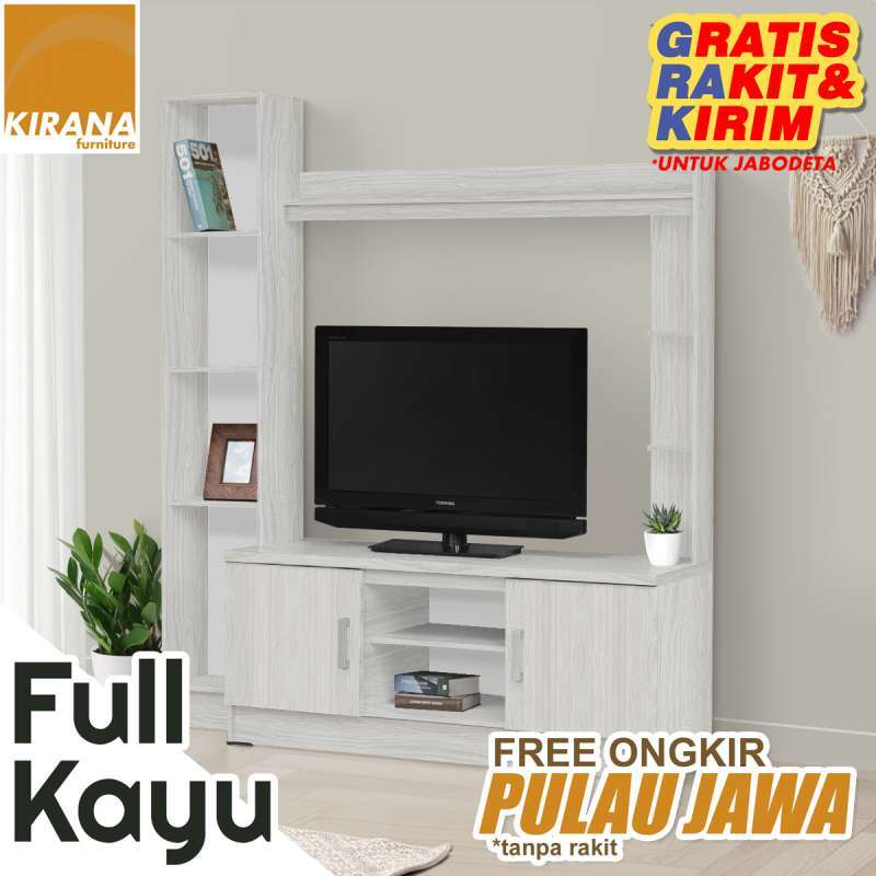 Promo FULL KAYU - Kirana Lemari Meja TV - Buffet Florida SS - Light ...