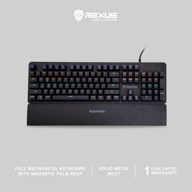 Jual Rexus Keyboard Gaming Mechanical Legionare Mx3.2 - Brown Switch Di ...