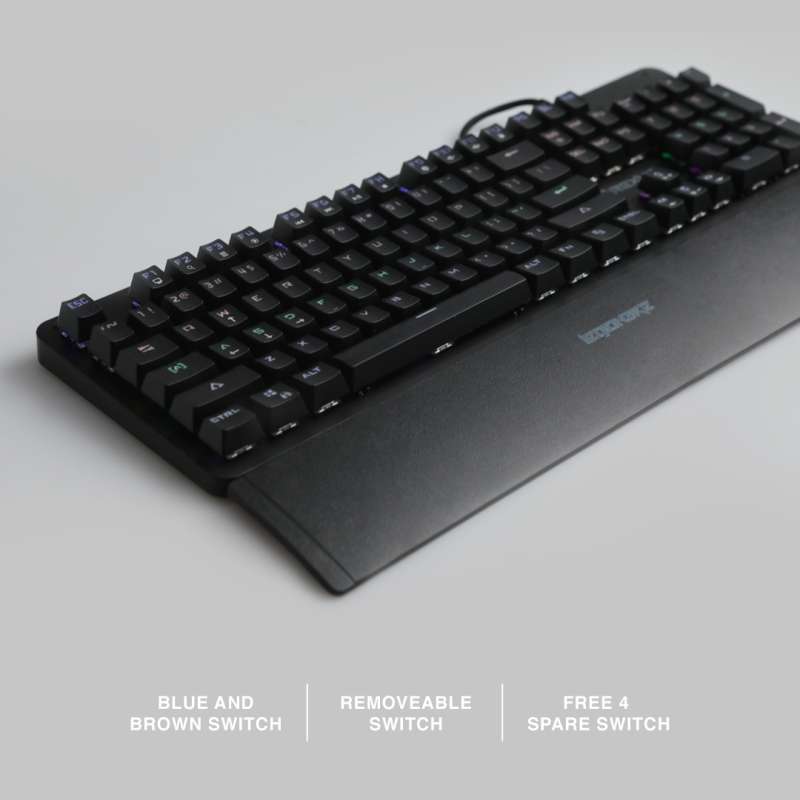 Jual Rexus Keyboard Gaming Mechanical Legionare Mx3.2 - Brown Switch Di ...