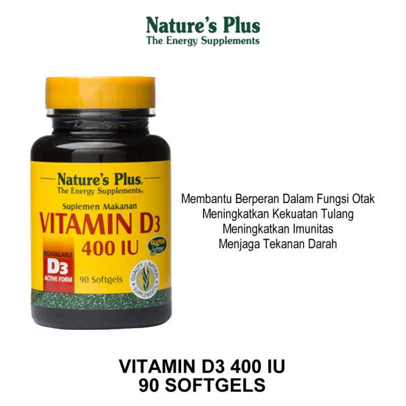 Jual NATURE'S NATURES NATURE PLUS D3 400IU VITAMIN KESEHATAN di Seller QR STORE - Pejagalan ...
