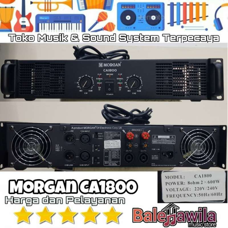 Promo Power Amplifier MORGAN CA1800 CA 1800 ORIGINAL Made in China ...