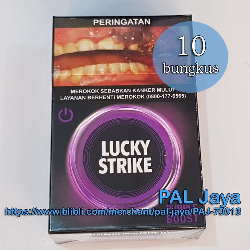 Jual Rokok Lucky Strike Purple Boost 20 batang [1 slop / 10 bungkus] di ...