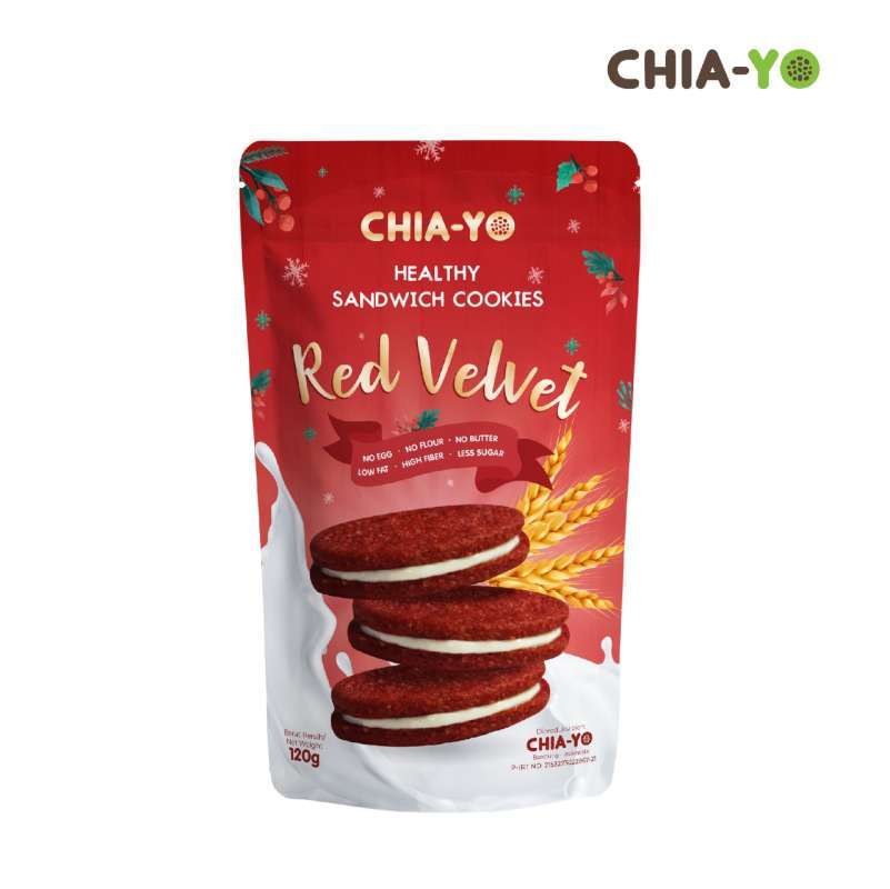 Promo Chia-yo Sandwich Cookies Red Velvet [120 g] Diskon 7% di Seller ...