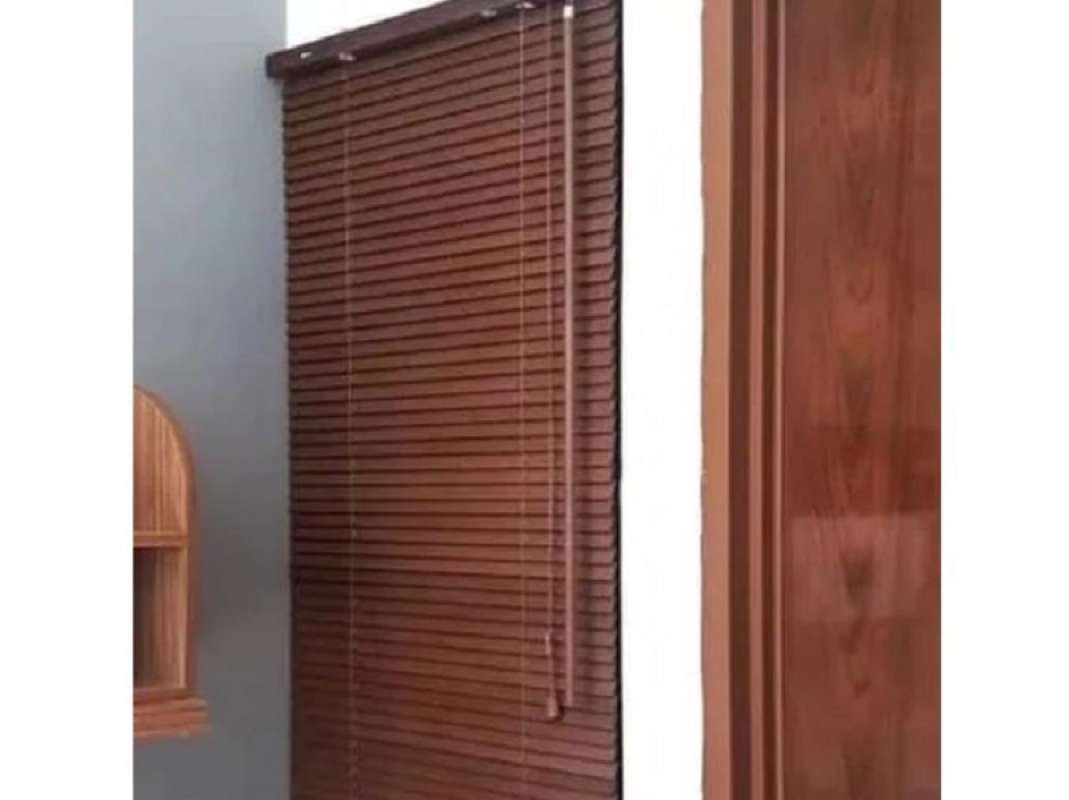 Jual Horizontal Blind Krey Kayu Mini Blind Tirai Gorden Kantor Hordeng ...