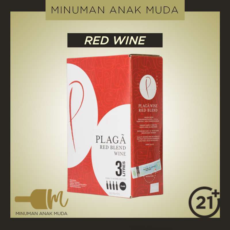 Jual Wine Plaga Red Blend Cask 3 Liter ( Red Wine ) di Seller Minuman ...