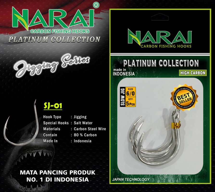 Jual Mata Kail SJ 01 / NARAI PLATINUM JIGGING Series - 4/0 di Seller ...
