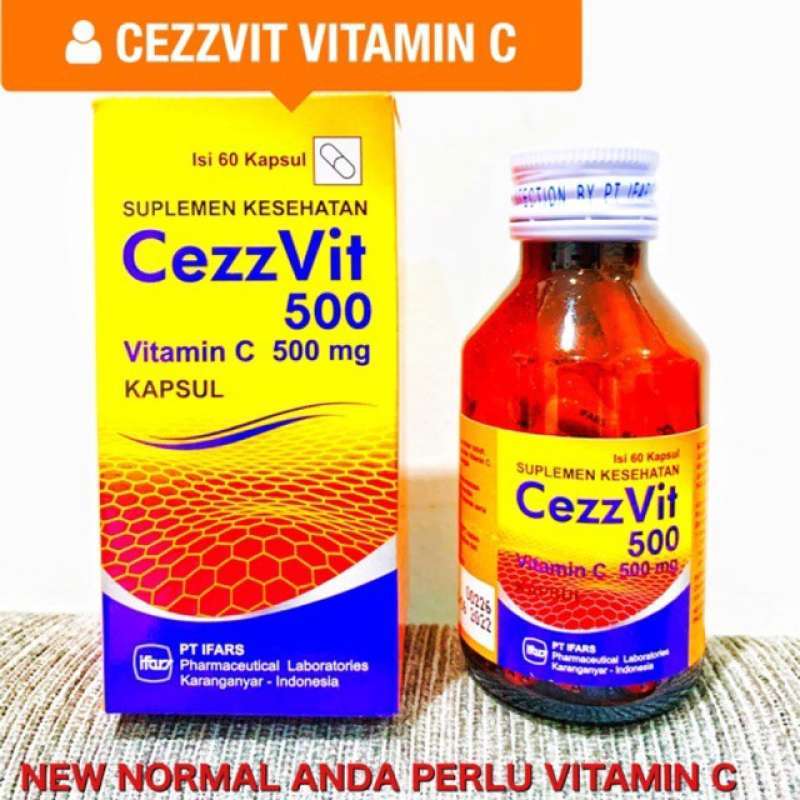 Jual Cezzvit 500 Kapsul Ifars Botol Isi 60 Vitamin C 500mg Daya Tahan ...