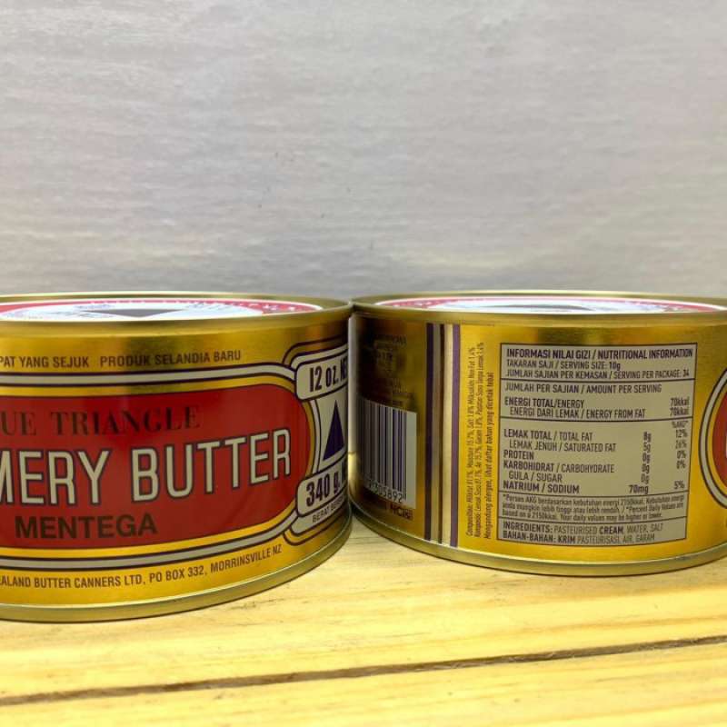 Jual Blue Triangle Pure Creamery Butter 12 Oz 340 Gr Mentega Premium Di ...