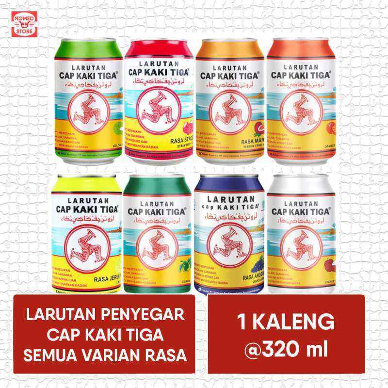 Jual Larutan Penyegar Cap Kaki Tiga Semua Varian Rasa 1 Kaleng 320 Ml Di Seller Homed Store ...