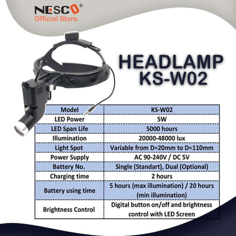 Jual Head Lamp Ks-w02 - Led Surgical Headlight Di Seller Nescoalkes ...
