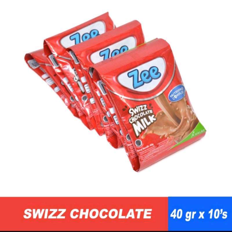 Promo Zee Powder Coklat Twist Susu [40 g/ 10 Sachets] Diskon 17% di ...