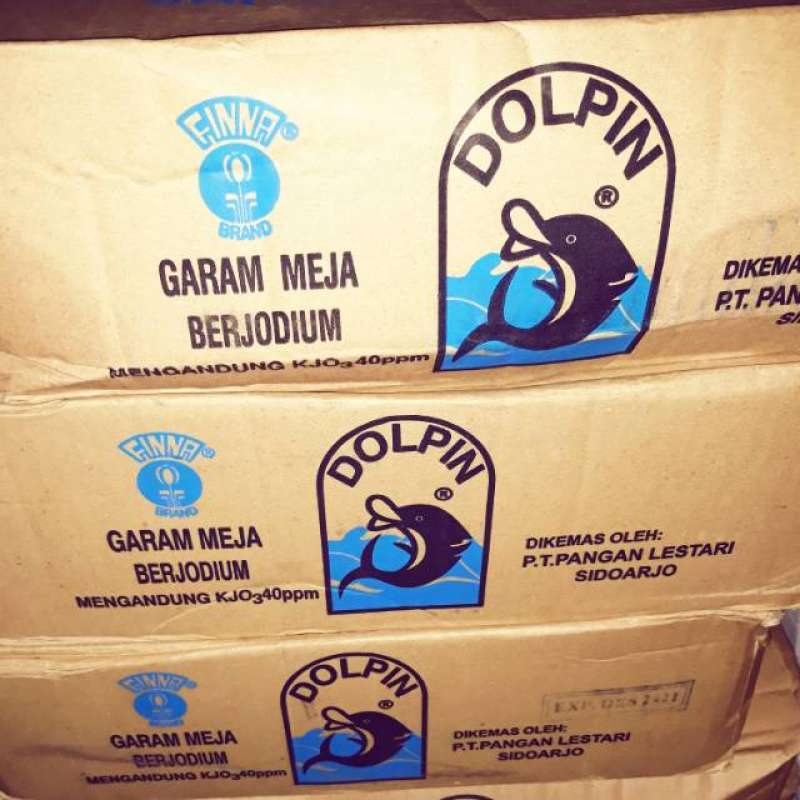 Jual Garam Dapur Dolphin 250 Gram/48 Pcs/1 Dus Di Seller Toko Sembako ...