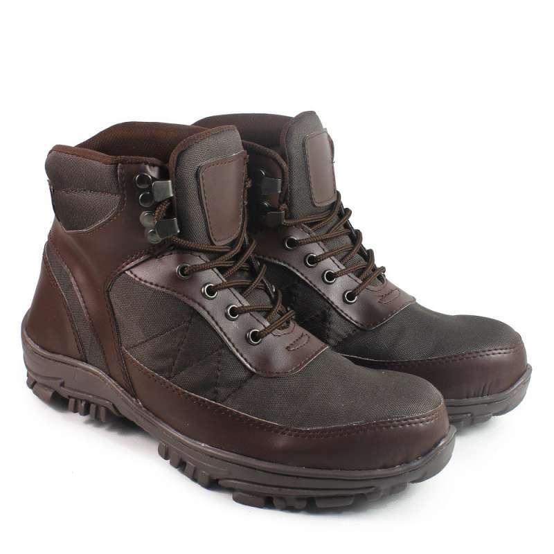 Jual Sepatu Pria Walkers Hyuga Tinggi Safety Boots Ujung Besi Tracking ...
