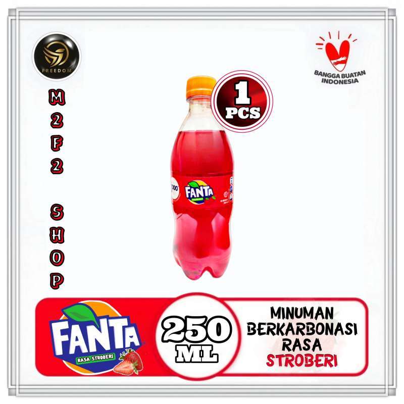 Promo Fanta Merah Rasa Stroberi Botol Plastik Pet - 250 ml (Kemasan ...