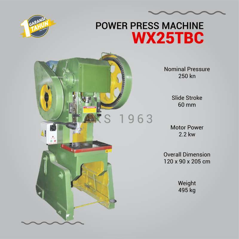 Jual Mesin Pon Press - Power Press Machine - WX-25TBC - AKS Importir ...