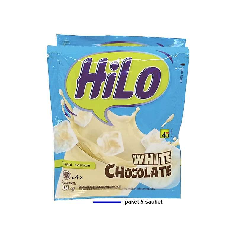 Jual HiLo Choco Drink Rasa Choco White - Paket 5 Sachet di Seller ...
