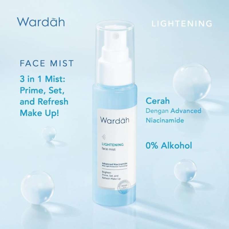Promo WARDAH Lightening Face Mist 60ml Advanced Niacinamide | Setting ...