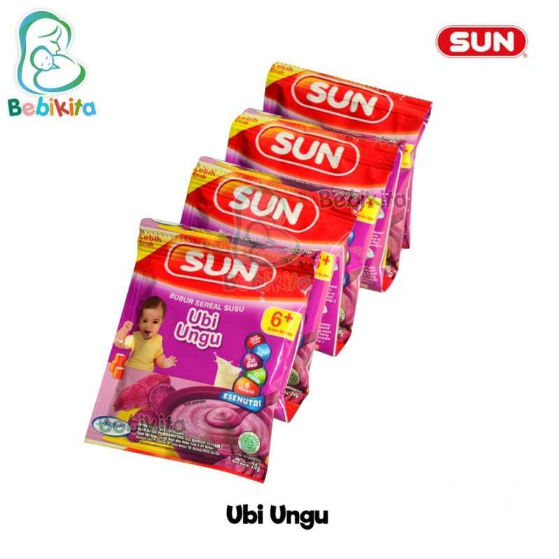 Promo Sun Bubur Susu Sereal Bayi 6+ Renceng Isi 8 x 20gr - Rasa Ubi ...