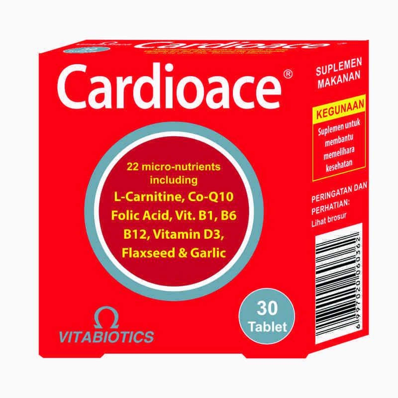 Jual Vitabiotics Cardioace 30 Tablet Nutrisi Lengkap Untuk Kesehatan ...