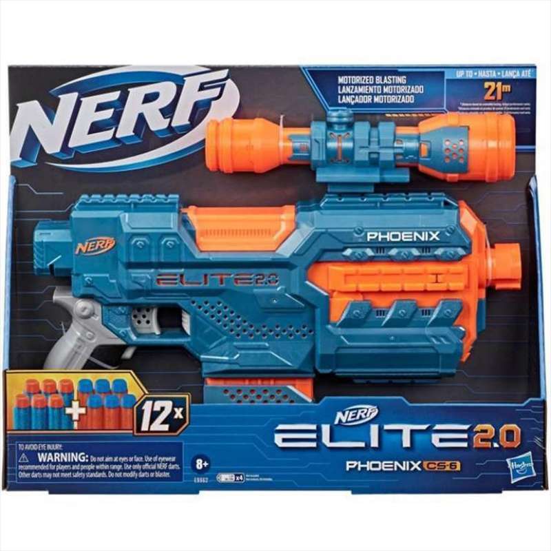 Jual NERF Elite 2.0 Phoenix CS 6 Motorized hasbro E9962 di Seller ...