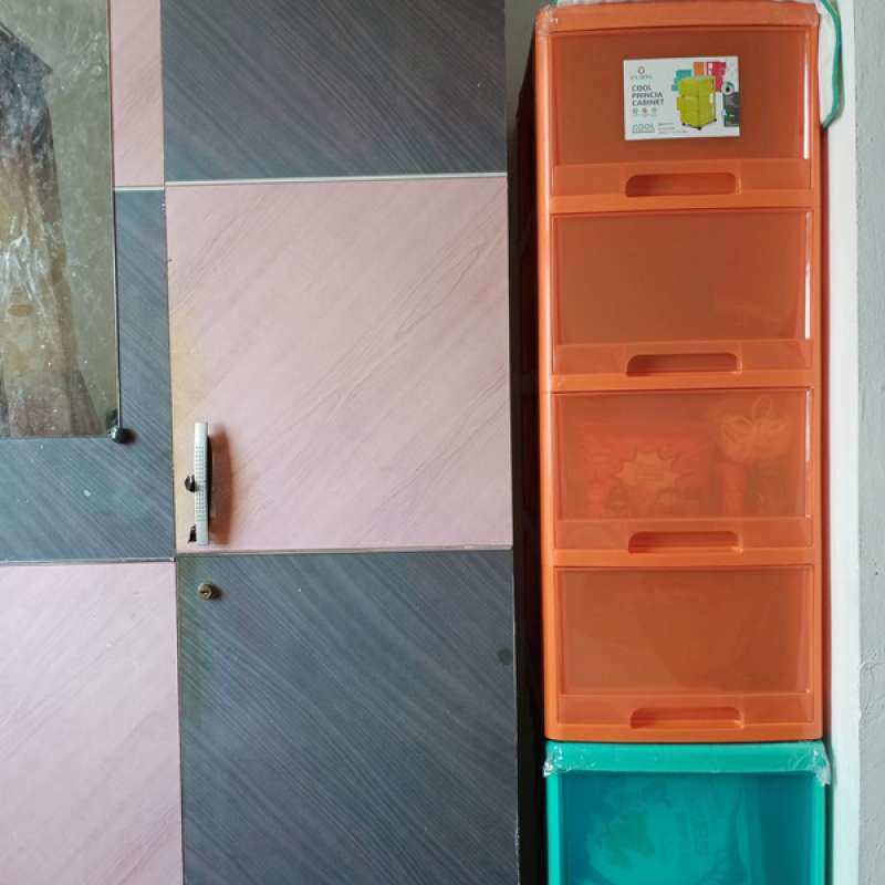 Jual Lemari / Laci Plastik Princia Susun 4 Claris (Dengan Roda) di ...