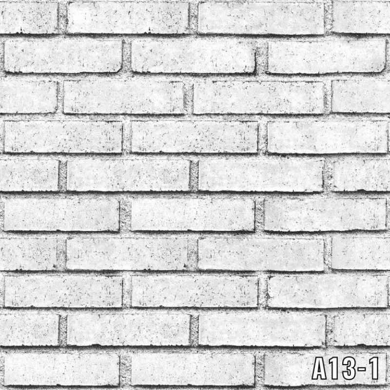 Jual Wallpaper Dinding Motif Batu Bata Merah , Putih Susun Rapi 3d Casa ...