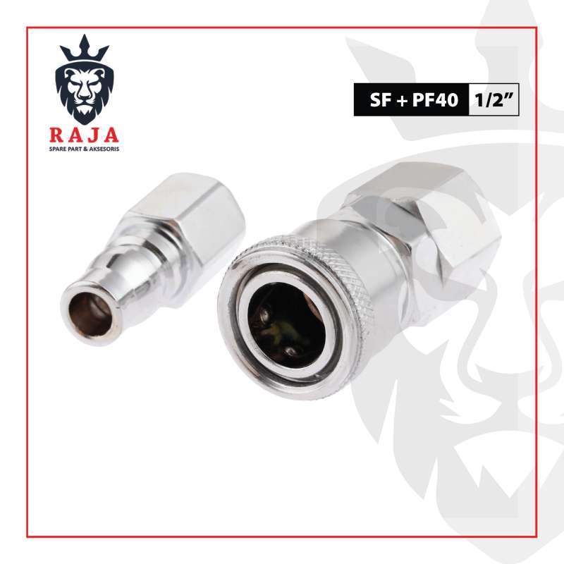 Jual Quick Coupler 40 SF + PF Kompresor Angin di Seller Raja sparepart ...
