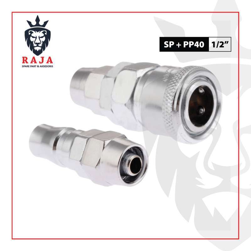 Jual Quick Coupler 40 SP + PP Kompresor Angin di Seller Raja sparepart ...