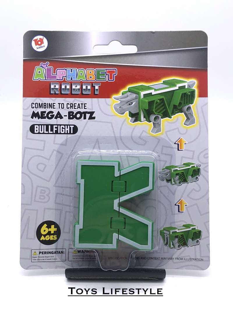 Jual Mainan Edukasi Toy Addict Alphabet Huruf Robot Mega Botz (K) di ...