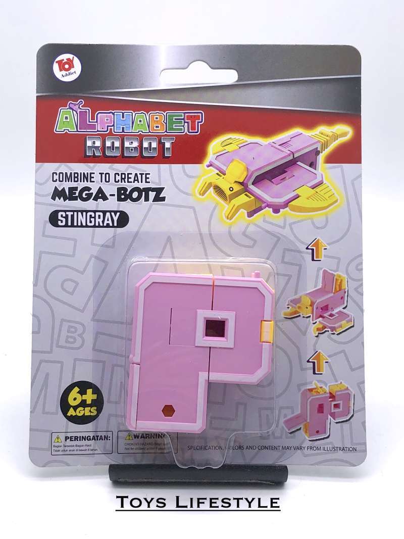 Jual Mainan Edukasi Toy Addict Alphabet Huruf Robot Mega Botz (p) Di ...