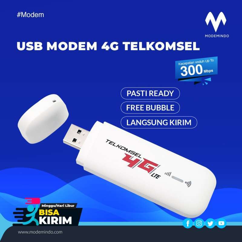Promo Modem Telkomsel Wifi 4g Lte Unlock All Operator Wingle Colok ...