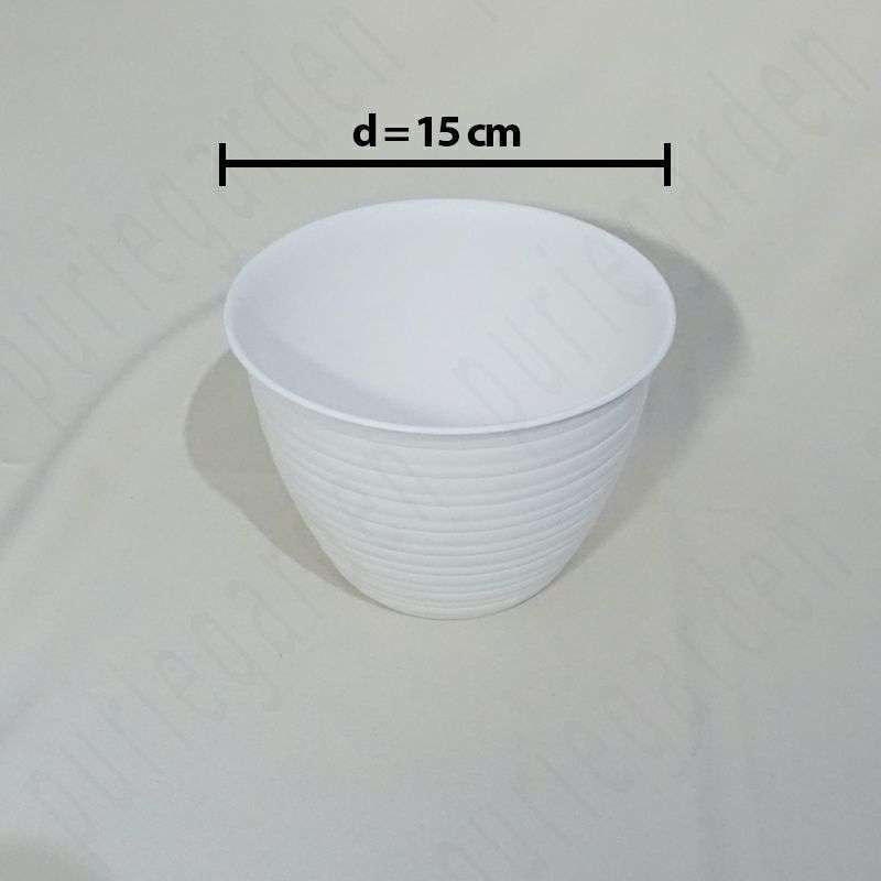 Jual Pot Tawon Ukuran 15 Cm / Pot Plastik Putih / Pot Tawon Di Seller ...