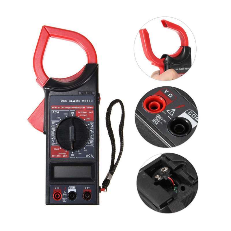 Jual Tang Ampere Digital 266 Clamp Meter Multimeter Multitester Capit ...