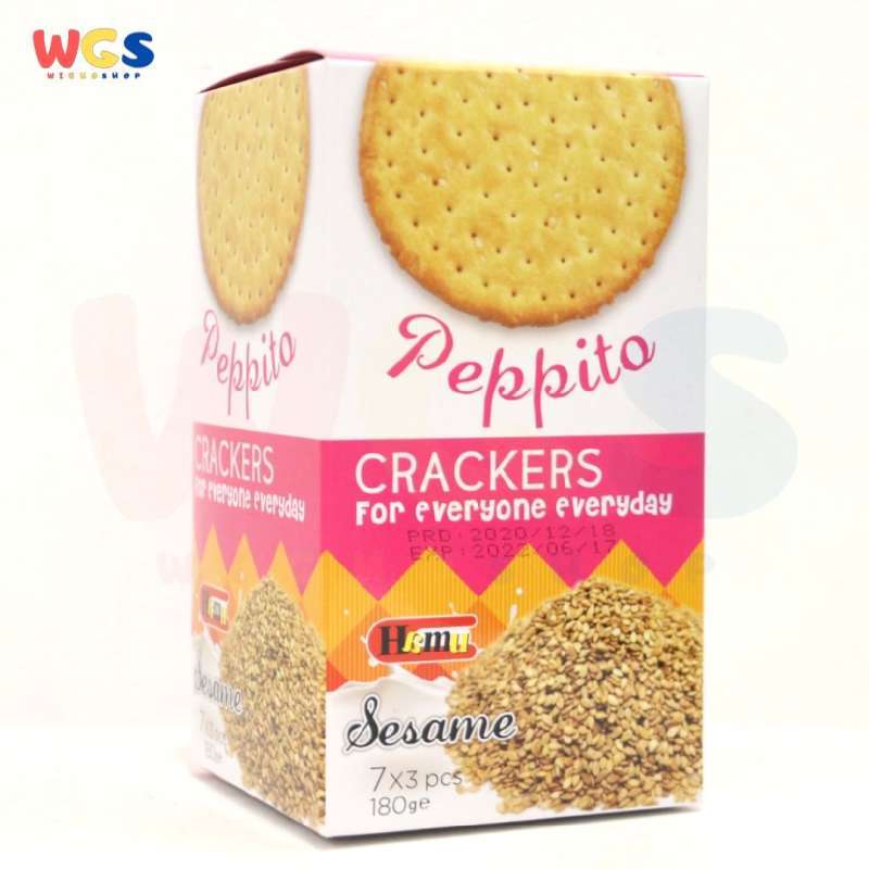 Jual Biskuit Peppito Crackers Sesame Flavor For Everyone 7 x 3pcs 180g ...