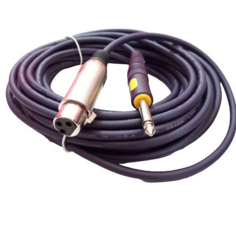 Promo KABEL MIC 5 METER KABEL MICROPHONE 5 METER KABEL MIC /MICROPHONE ...