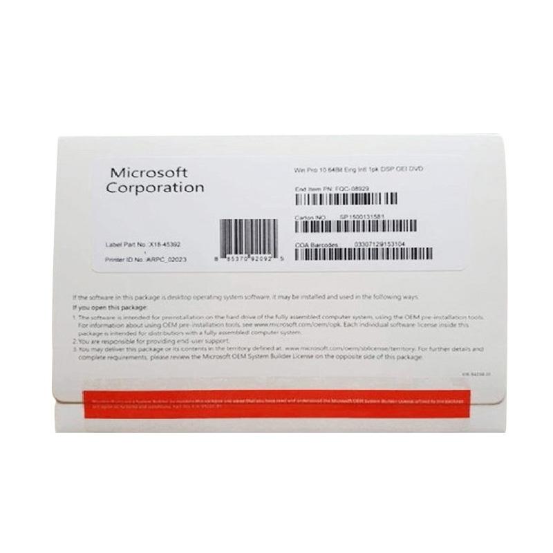 Jual Microsoft Windows 10 Pro SP1 X64 Software [OEM] di Seller Baby ...