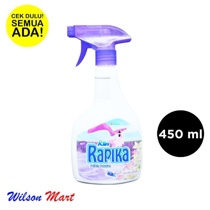 Jual SO KLIN RAPIKA LAVENDER SPLASH PELICIN PAKAIAN 450 ML SPRAY di ...