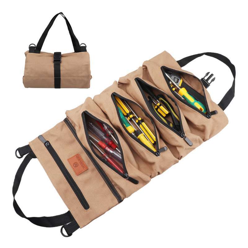 Promo Roll Tool Bag, Multi-Purpose Tool Roll Up Bag, 18.5”x11” Wrench ...