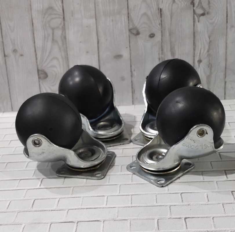 Jual Roda Karet Caster Bulat 2 Inch / Roda Etalase / Sofa / Ranjang Di ...