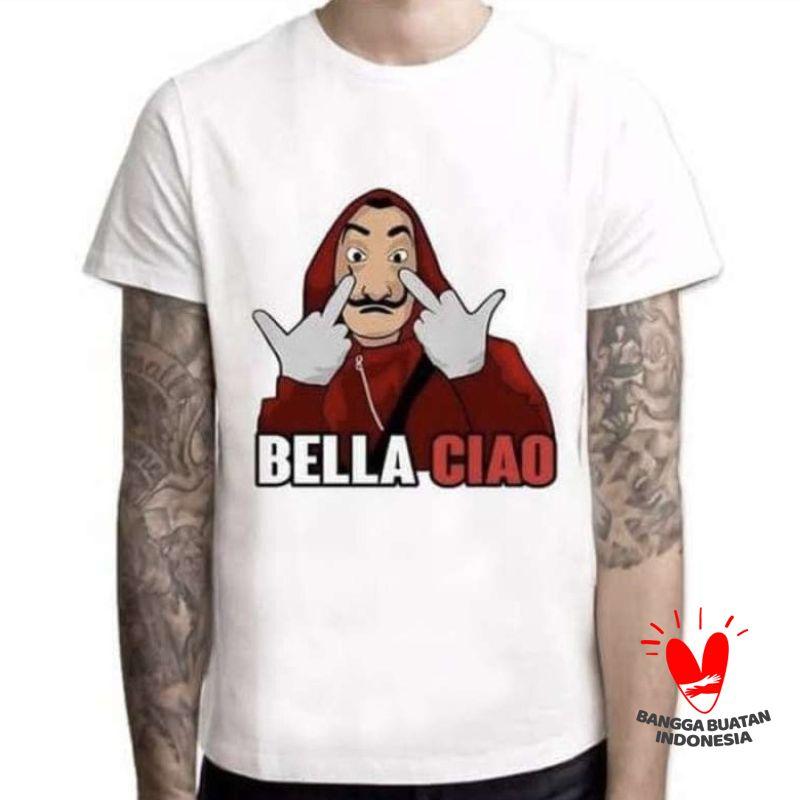 Jual KAOS MONEY HEIST LA CASA DE PAPEL BAJU TSHIRT BELLA CIAO MASK ...