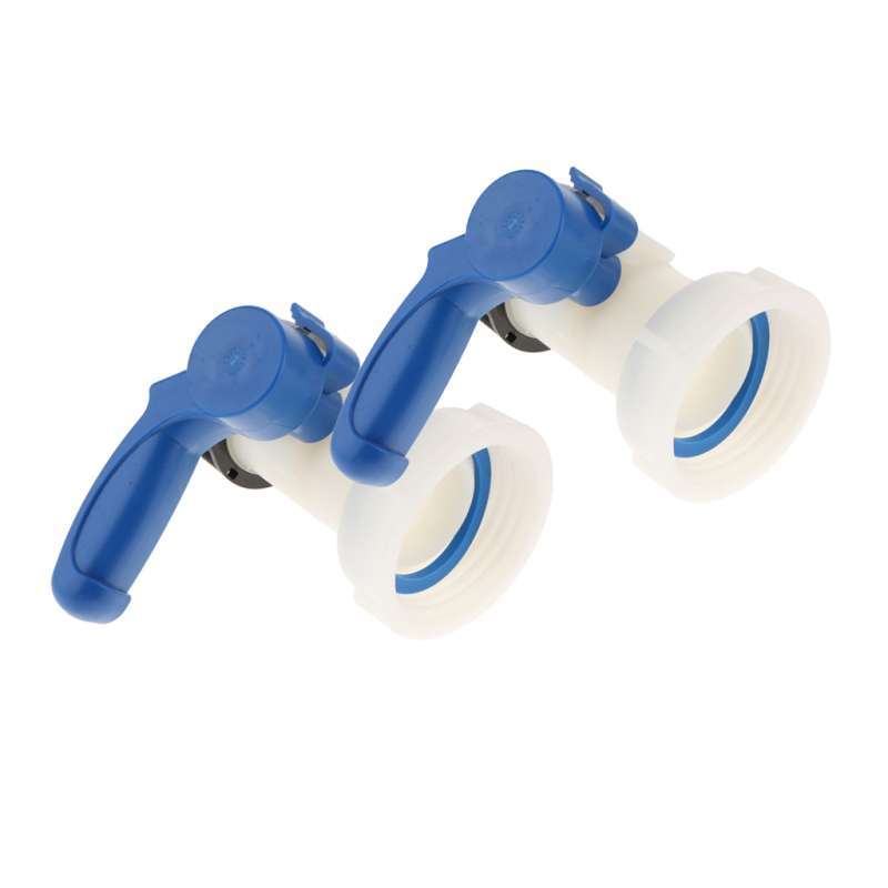 Promo 2pcs 1000L IBC Tank Butterfly Valve Tap Water Adapter Hose ...