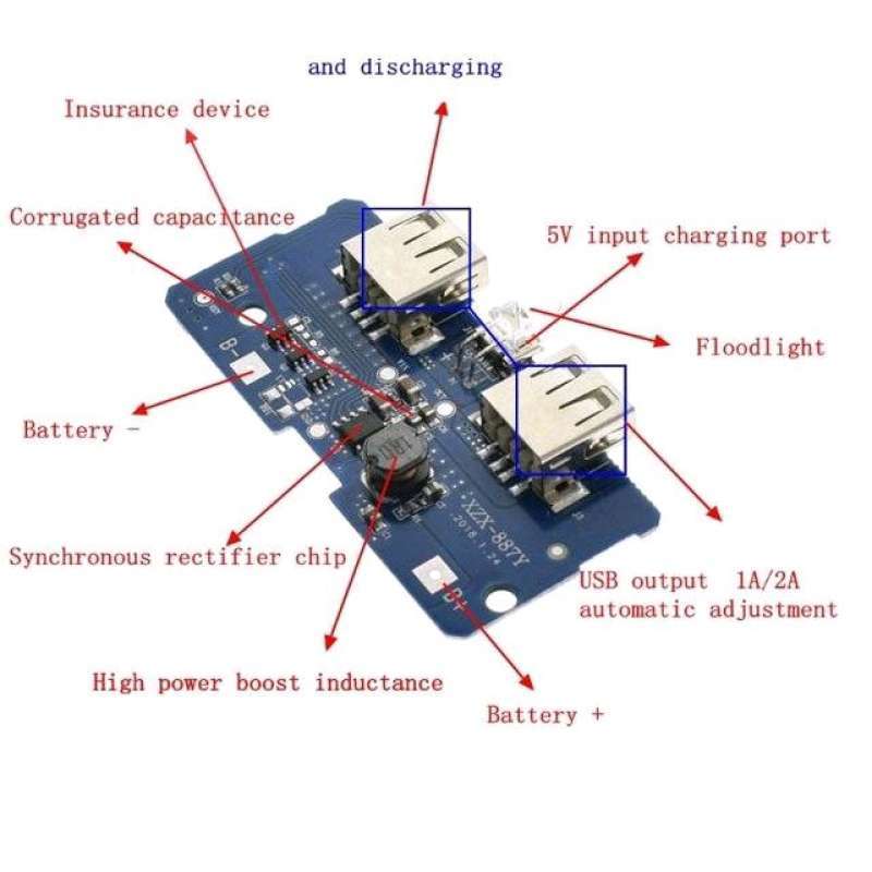 Jual Modul Power Bank Baterai 3.7v Ke 5v 2a Diy Di Seller Roselena ...