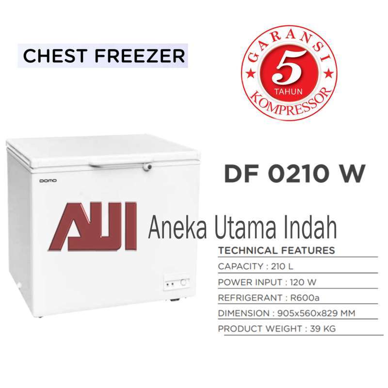 Promo Domo By Modena Df-0210 W 200 Liter Chest Freezer - Lemari Pendingin Diskon 8% Di Seller ...