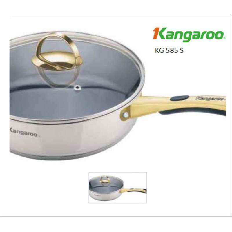Promo Kangaroo Fry Pan 26 cm KG-585S Panci Wajan Penggorengan Kompor ...
