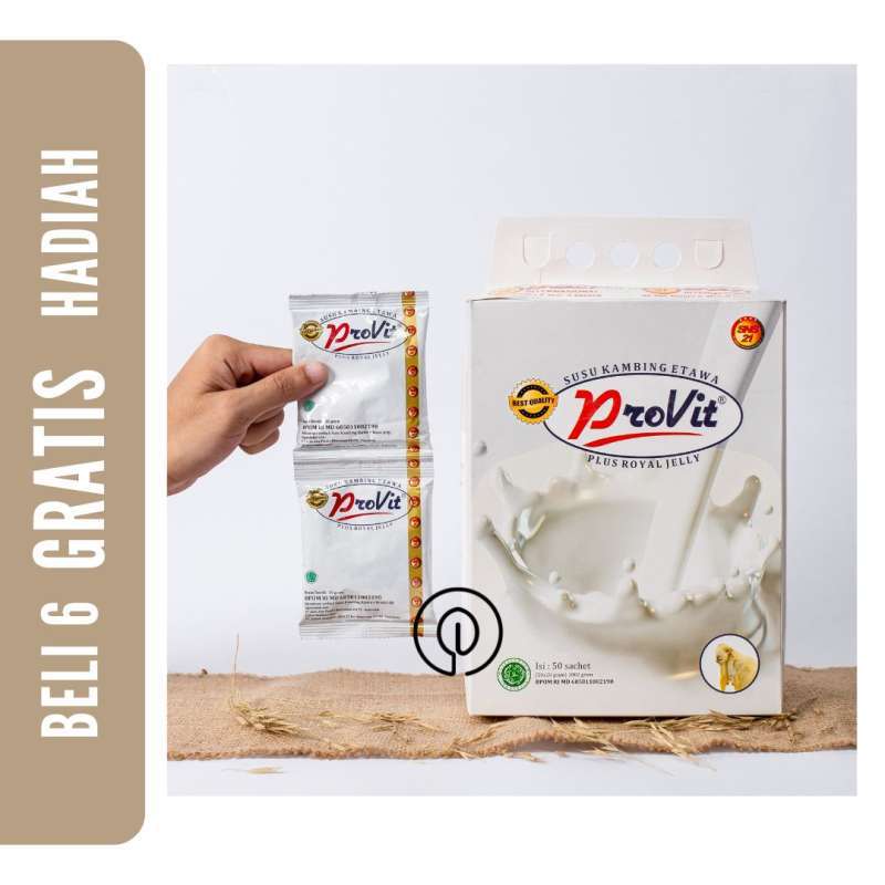 Promo Provit Susu Kambing Premium 1 Box [ 50 Sachet] Diskon 6% di ...