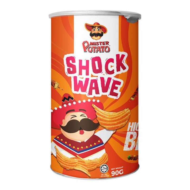 Jual (Pak Potato) Pak Potato Bergelombang Potato Chips-BBQ Flavor (90g ...