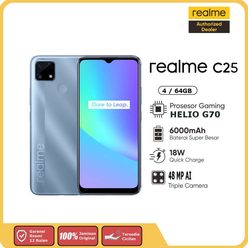 Jual Realme C25 Ram 4gb 64gb Helio G70 Gaming Processor Resmi Di Seller ...