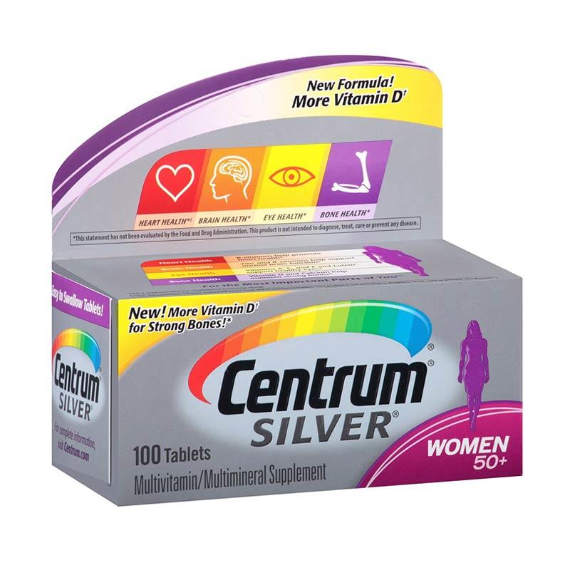 Jual Centrum Silver Women 50+ Multivitamin/Multimineral Supplement [100 ...