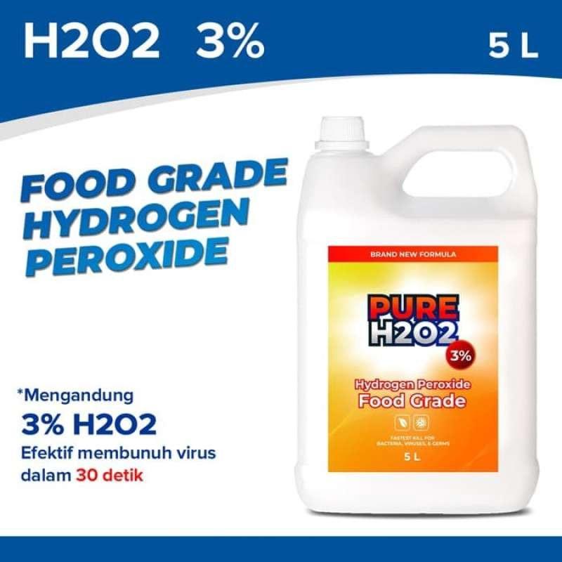 Jual Pure H2o2 Hydrogen Peroxide [3%/ Food Grade/ 5 Liter ] Di Seller ...