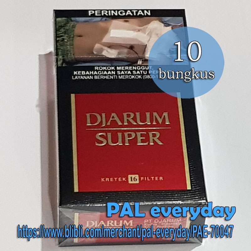 Jual rokok DJARUM SUPER 16 [1 slop / 10 bungkus @ 16 batang] di Seller ...